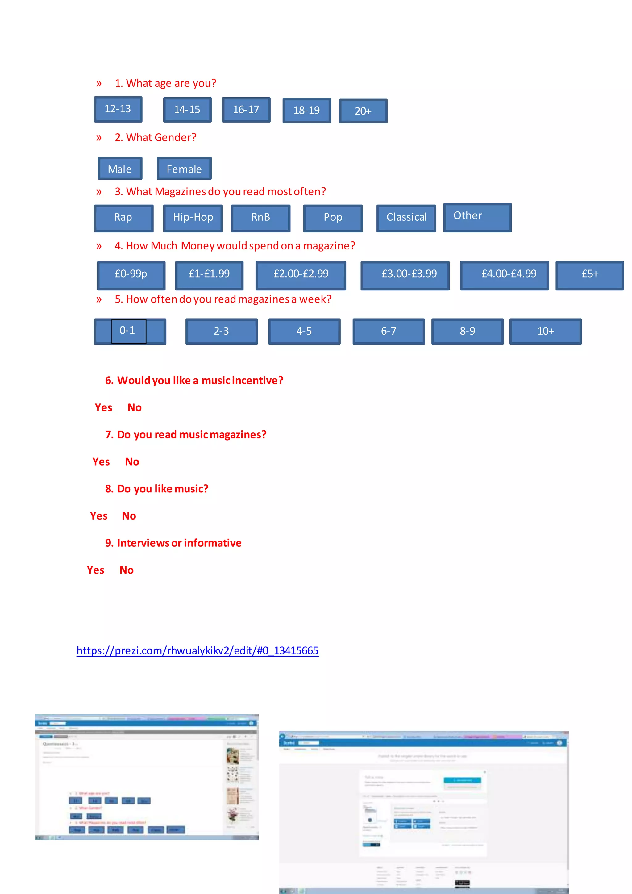 Research: Questionnaire | DOCX