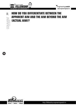 Engineering Watch Fellowship Questionnaire Booklet | PDF