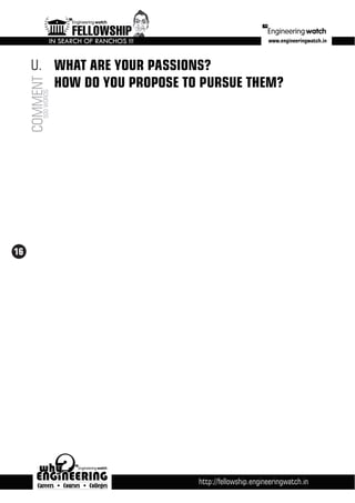 Engineering Watch Fellowship Questionnaire Booklet | PDF