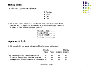 Questionnaire Design | PPT