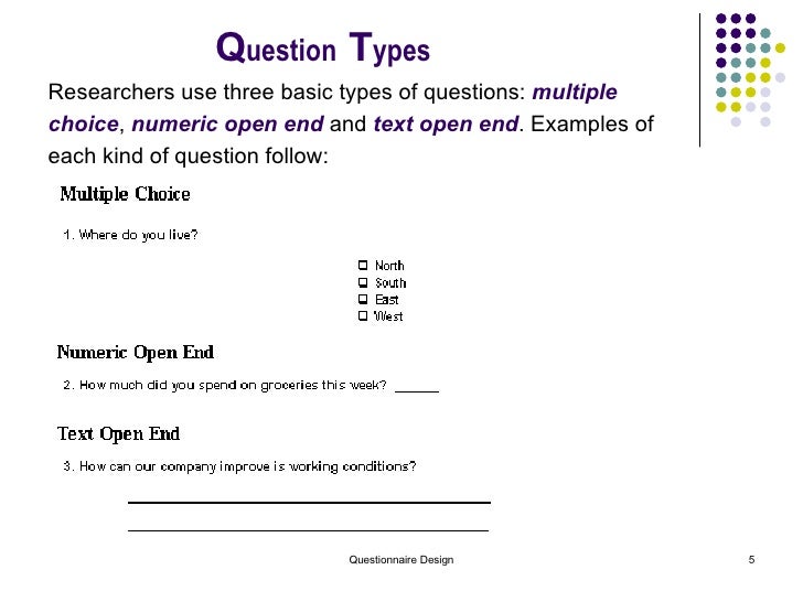 Questionnaire Types Definition Examples How To Design Descriptive