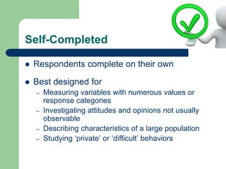 developing a questionnaire brm 1nfz what is a questionnaire | PPT