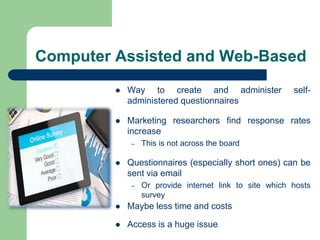 developing a questionnaire brm 1nfz what is a questionnaire | PPT