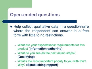 developing a questionnaire brm 1nfz what is a questionnaire | PPT