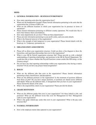 Questionnaire implementation - hrms | PDF