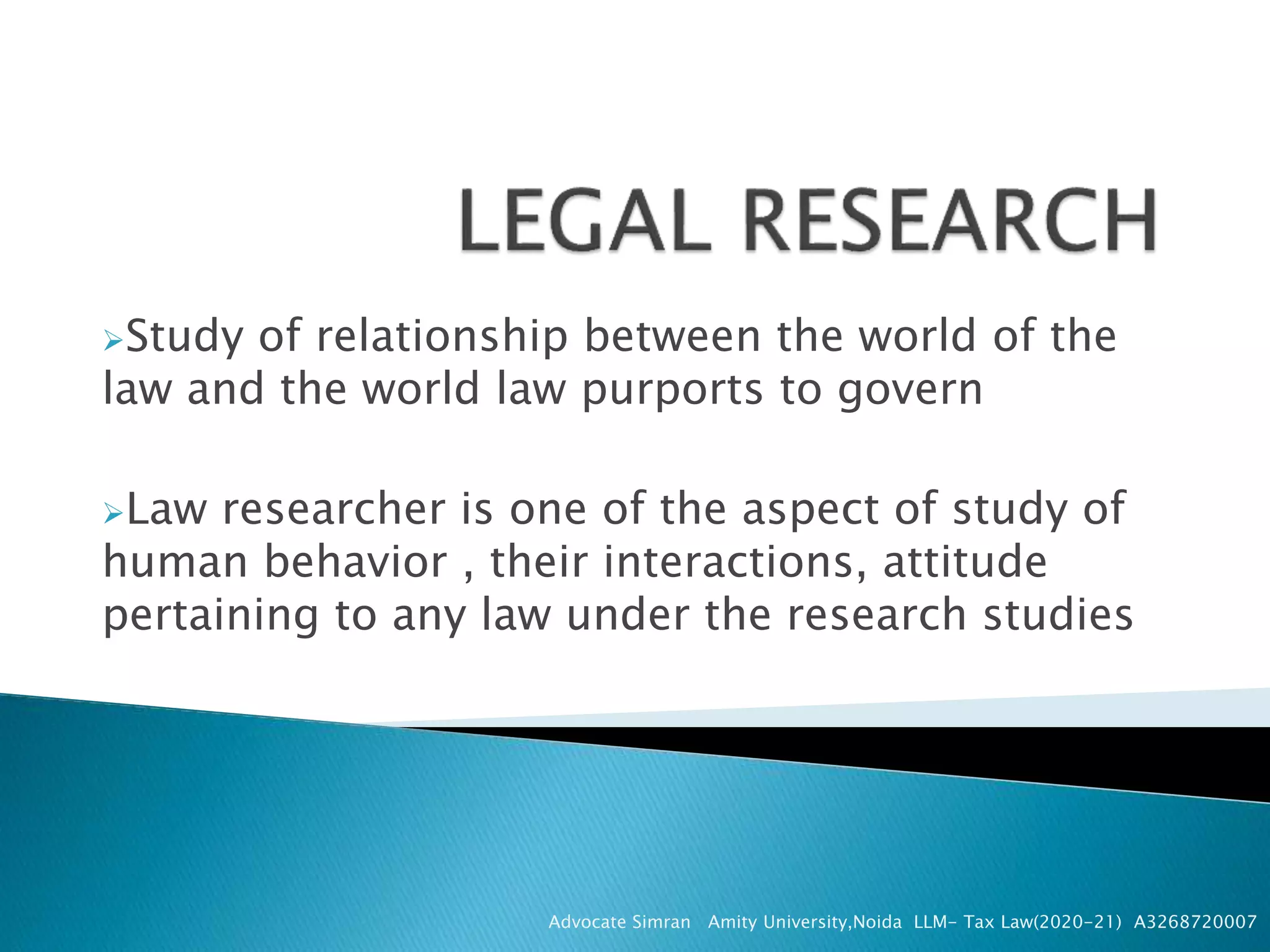 Questionnaire- legal research | PPTX