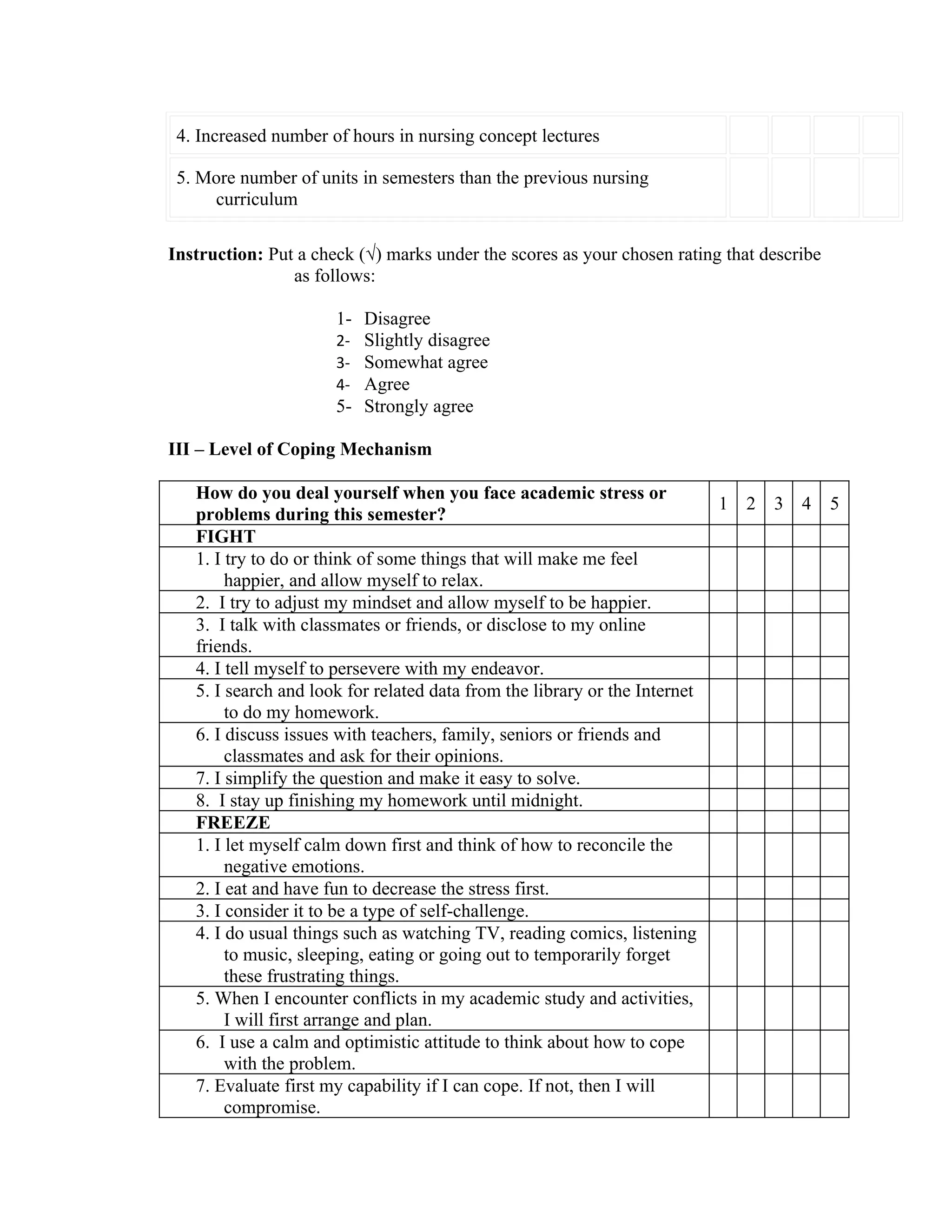 Coping Skills Scale of College Student | DOC