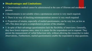 Questionnaire of-sociology | PPT