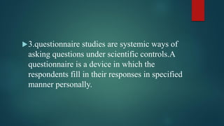 Questionnaire of-sociology | PPT