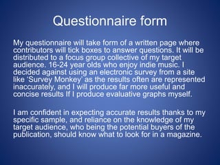 Questionnaire powerpoint | PPTX
