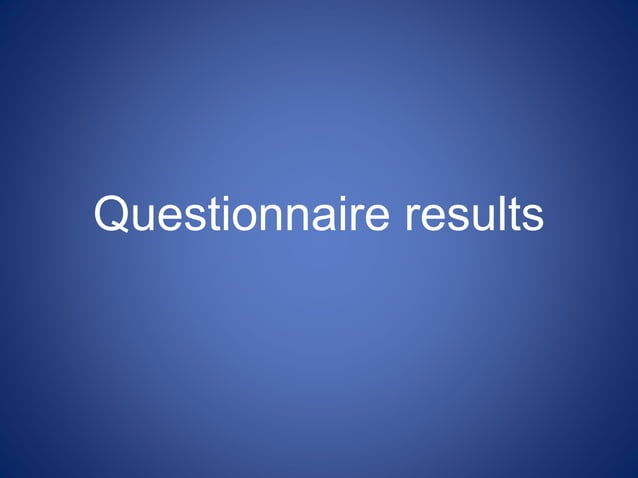 Questionnaire powerpoint | PPTX