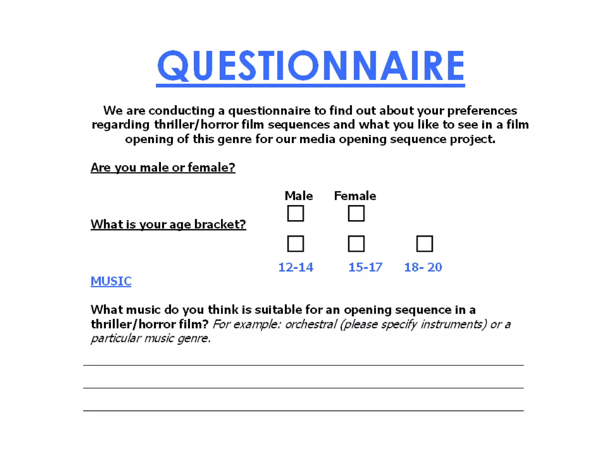 Questionnaire print screen | PPT | Educational Assessment | Education