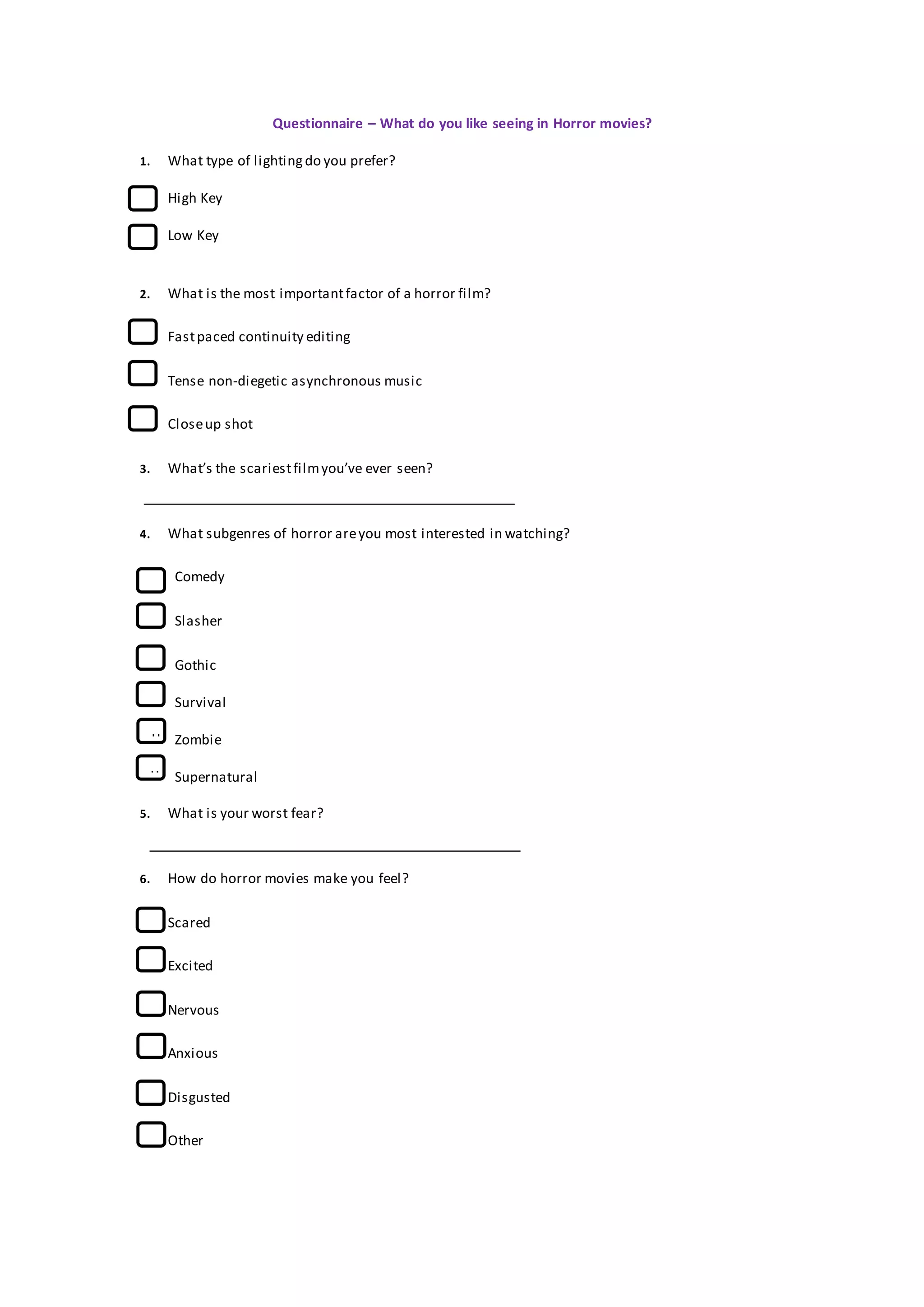 Questionnaire pro | DOCX