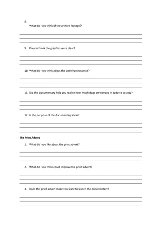 Questionnaire | DOCX