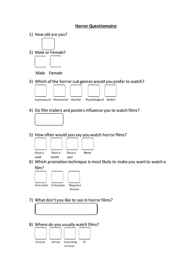 Questionnaire 2 | PDF
