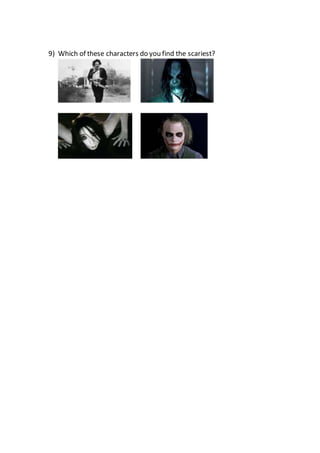 Questionnaire 2 | DOCX | Horror | Genres