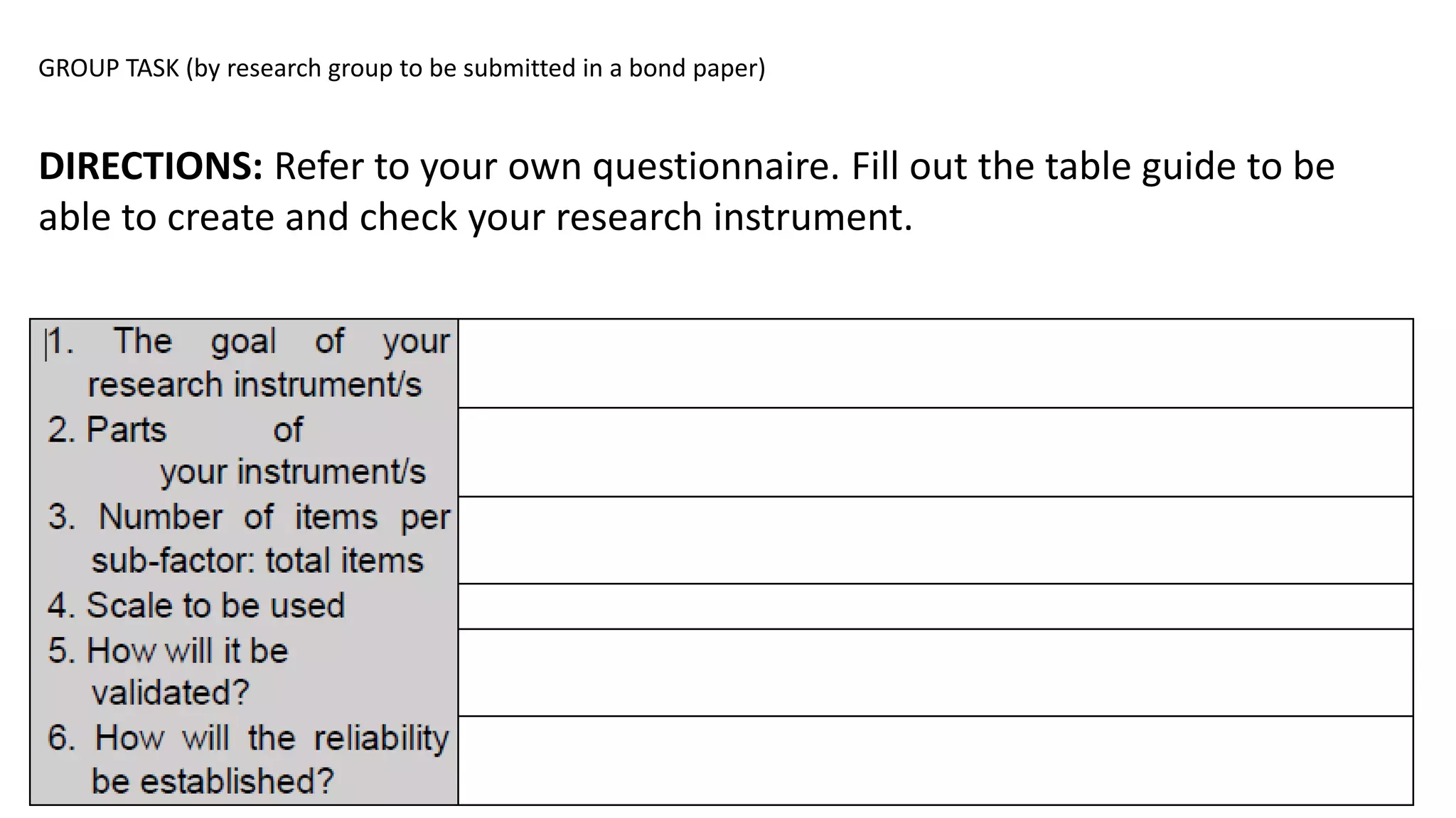 Questionnaire Validity.pptx | Standardized Testing | Educational Assessment