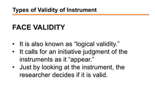 Questionnaire Validity.pptx | Standardized Testing | Educational Assessment