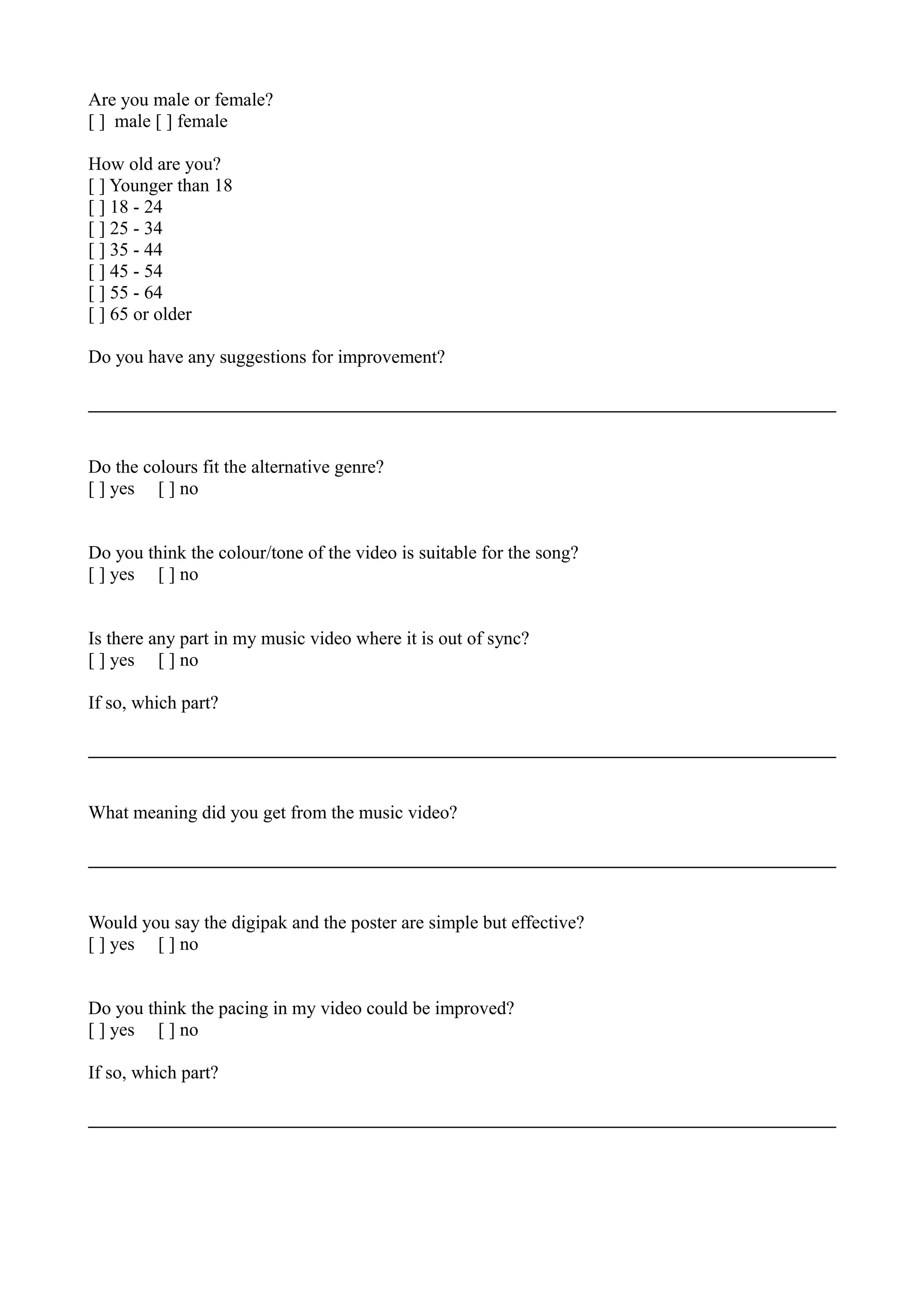Questionnaire 3 | ODT
