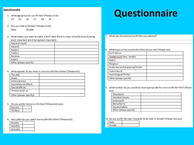 Questionnaire analyse | PPT