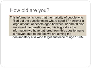 Questionnaire analysis | PPT