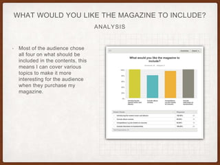 Questionnaire analysis for media | PPT