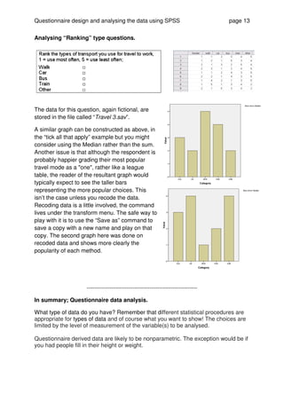 Questionnaire analysis using_spss | PDF | Educational Assessment | Education