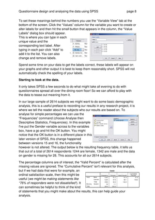 Questionnaire analysis using_spss | PDF | Educational Assessment | Education