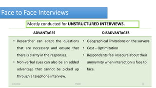 Questionnaire and interview-schedule | PPTX