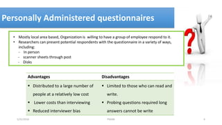 Questionnaire and interview-schedule | PPTX