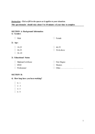 Internal Audit Role in Risk Management Questionnaire | DOCX