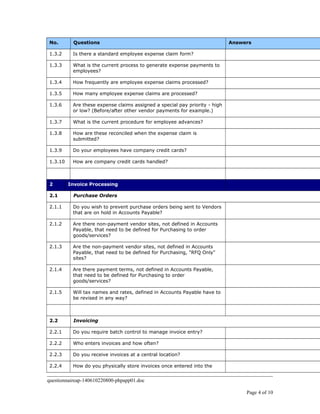 Questionnaire ap | DOC