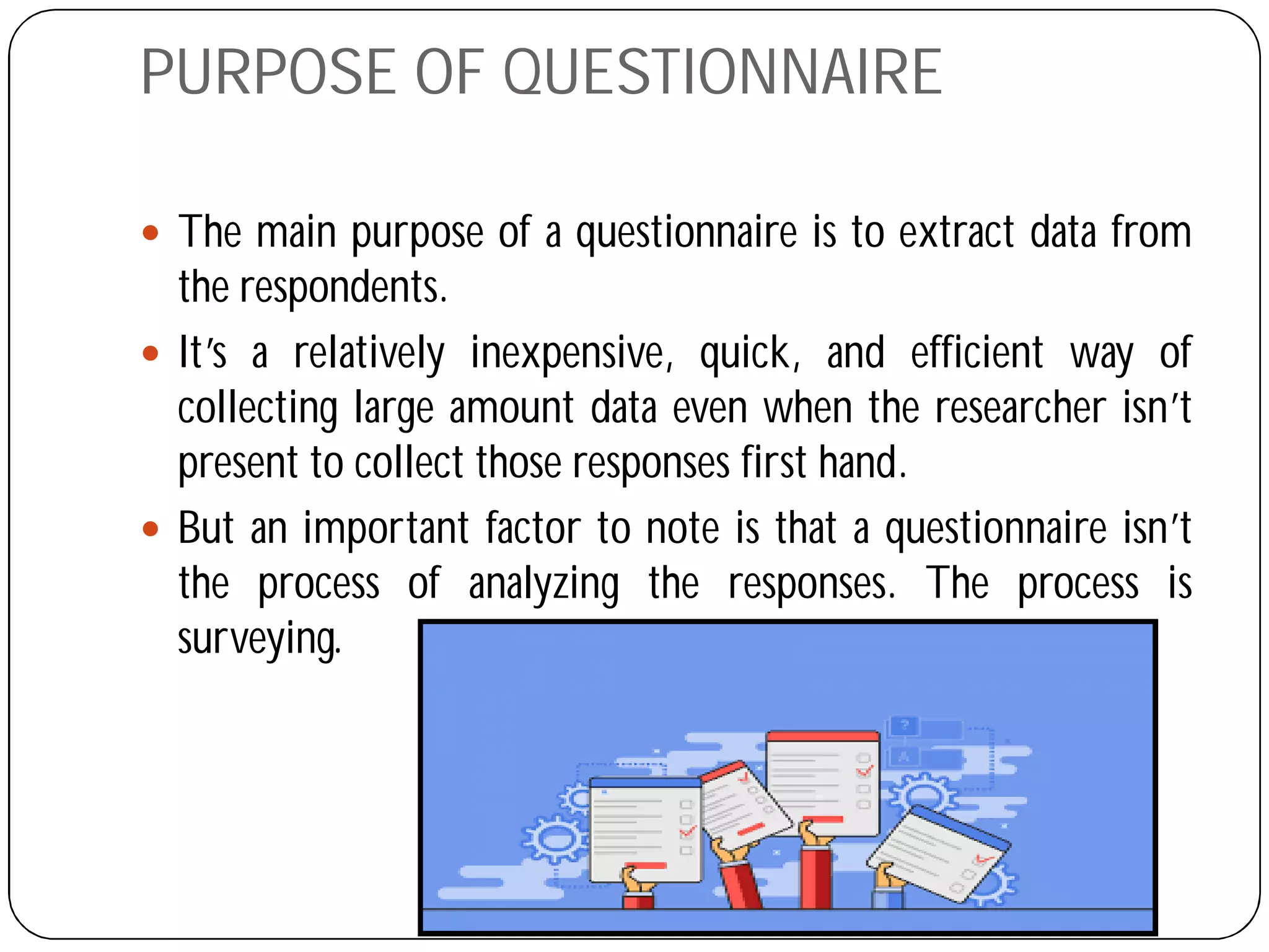 Questionnaire as a tool for assessment | PDF