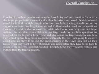 Questionnaire conclusion | PPTX