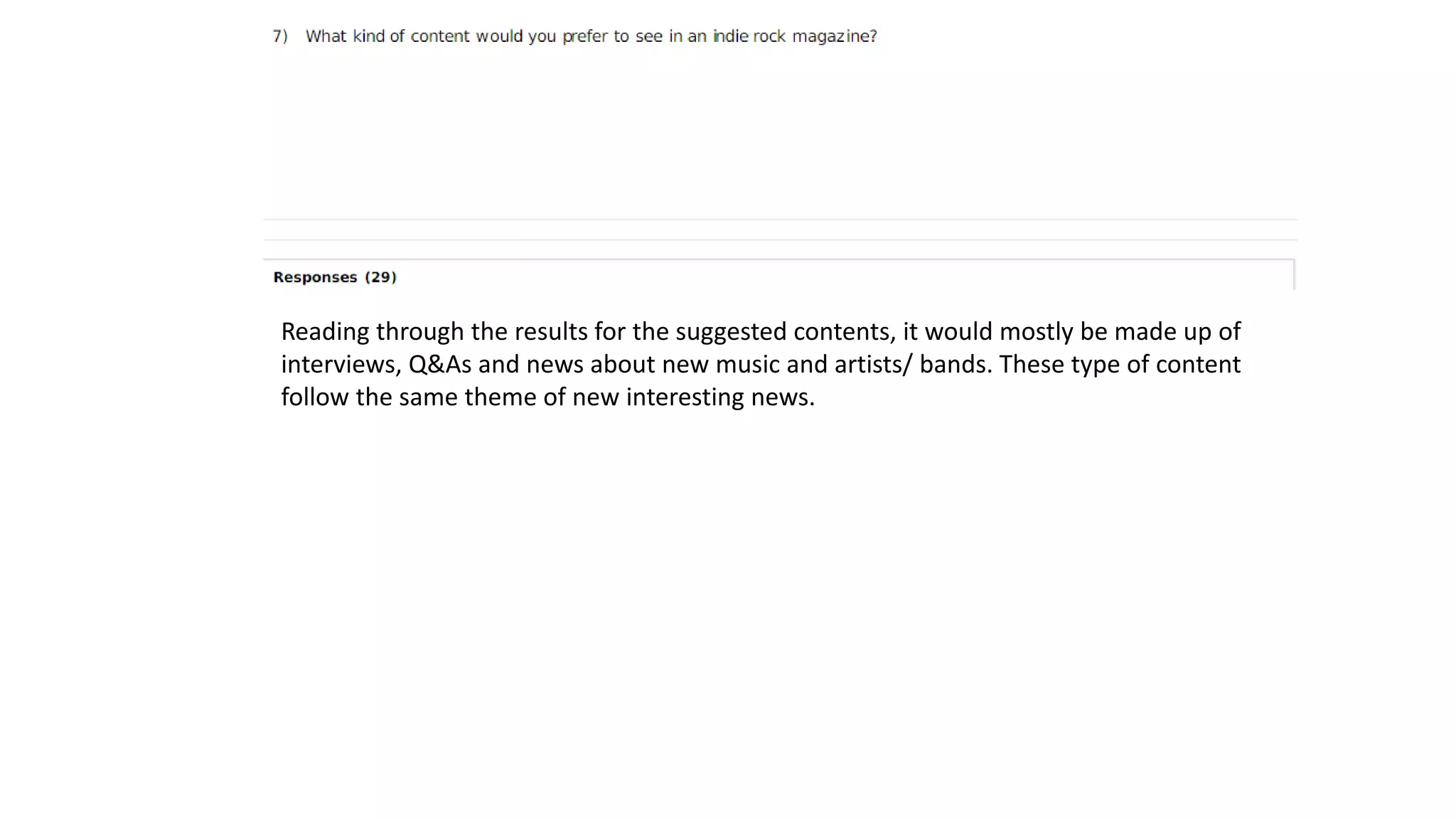 Questionnaire conclusion | PPTX