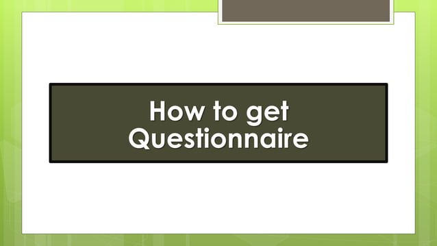 Questionnaire data collection tool dr majdi | PDF