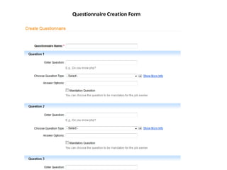 eApps Questionnaire demo | PPTX