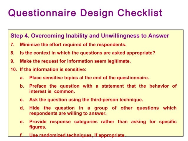 Questionnaire desiging | PPT