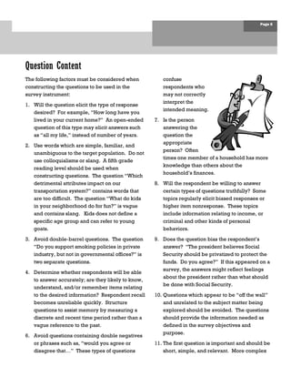 Questionnaire design | PDF