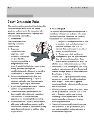 Simple Questionnaire Design