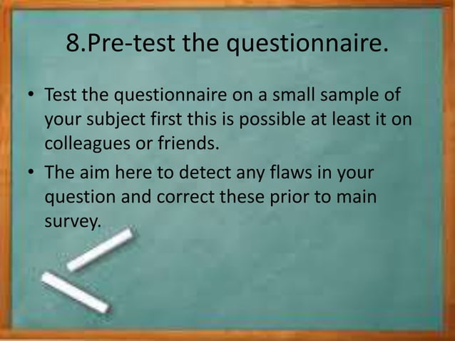 steps in Questionnaire design | PPTX | Educational Assessment | Education