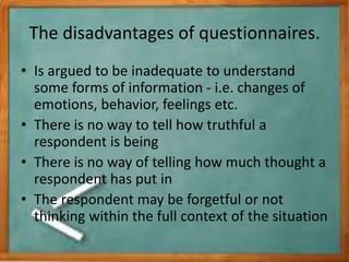 steps in Questionnaire design | PPTX