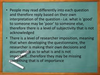 steps in Questionnaire design | PPTX