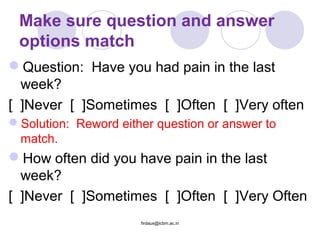 Questionnaire Design | PPT