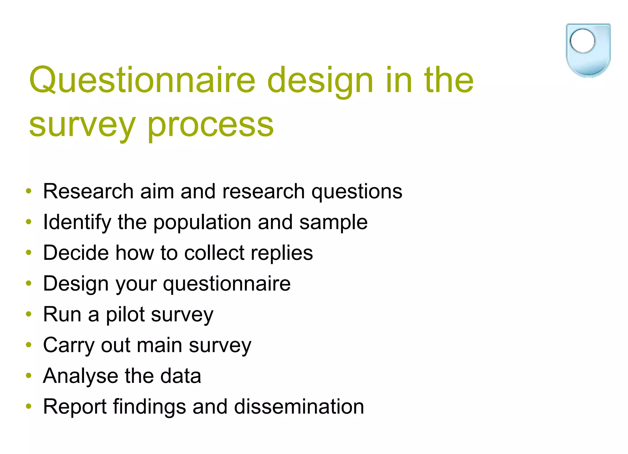 How to analyse questionnaire data: an advanced session | PPT