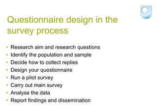 How to analyse questionnaire data: an advanced session | PPT