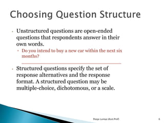 Questionnaire designing | PPTX | Educational Assessment | Education