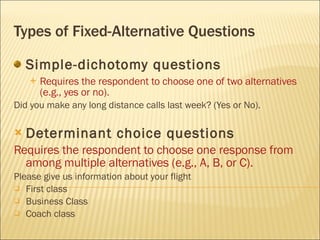 Questionnaire Design Business Research | PPT