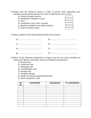 Questionnaire exporter | PDF