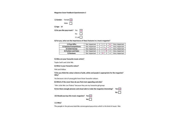 Questionnaire feedback | PPTX